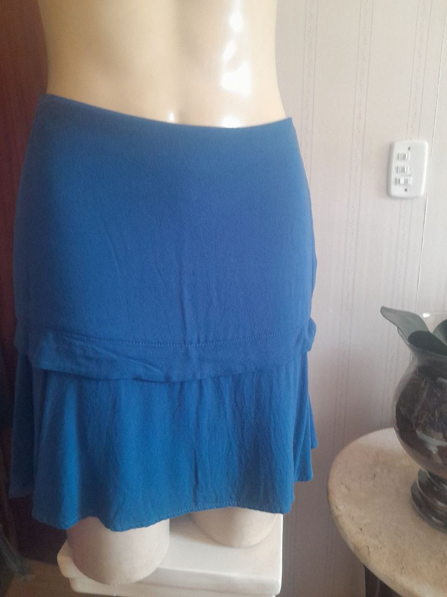 Mini Saia Azul Marinho | Saia Feminina Santissima Nunca Usado 110164685 ...
