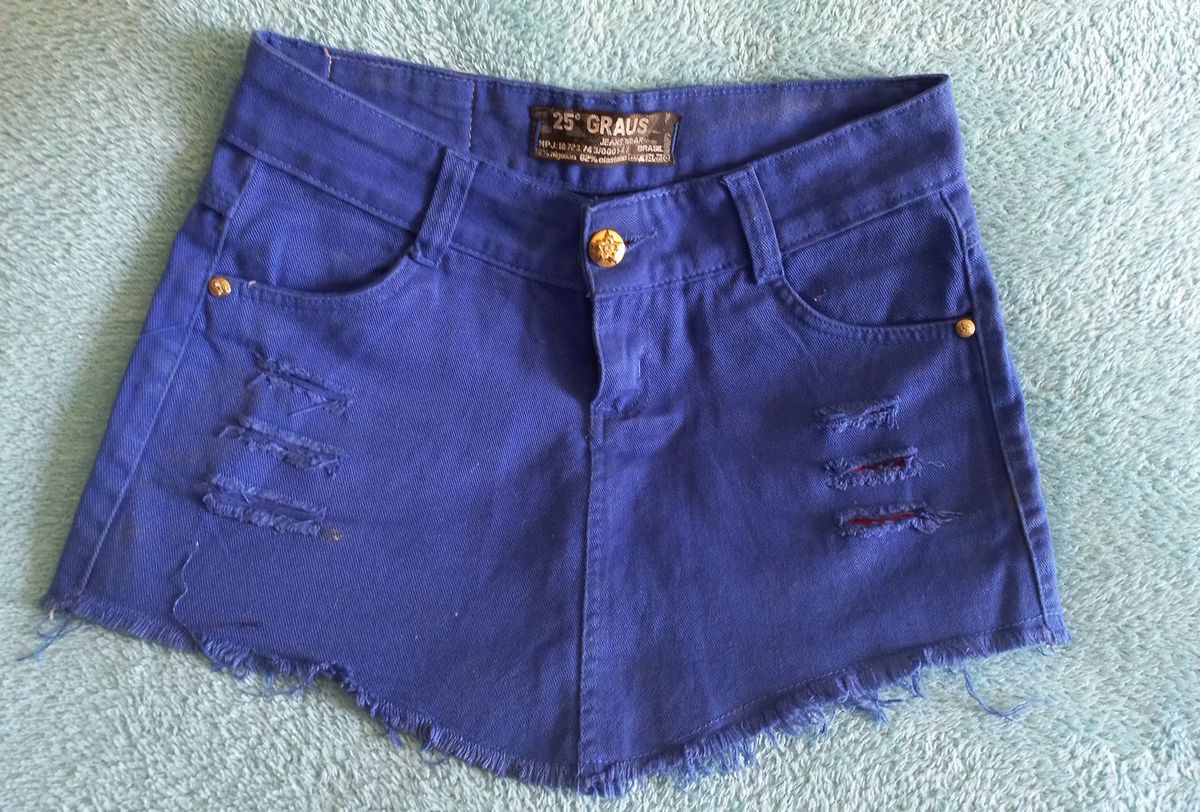 Mini Saia Bico Desfiada Nr 40 | Saia Feminina 25 Graus Usado 84263471 ...