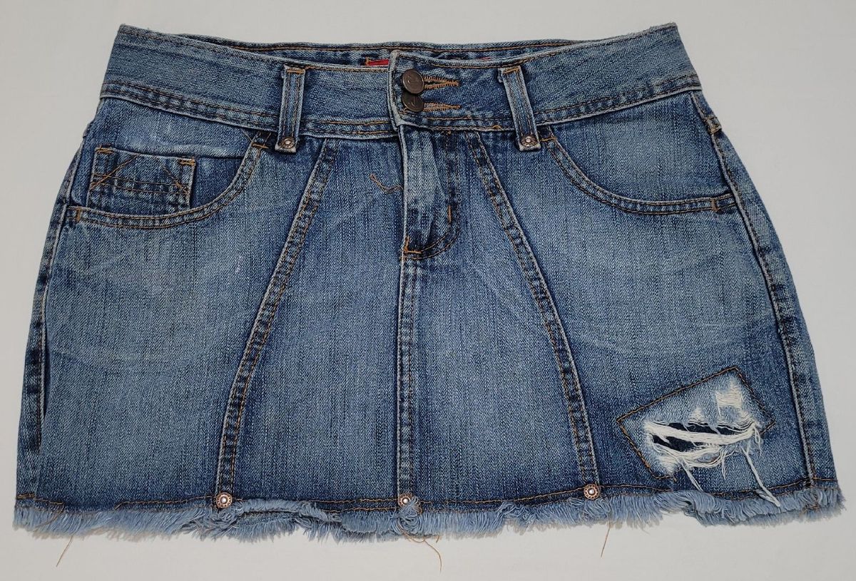 Mini Saia Destroyed Razon 40 | Saia Feminina Razon Usado 78034425 | enjoei