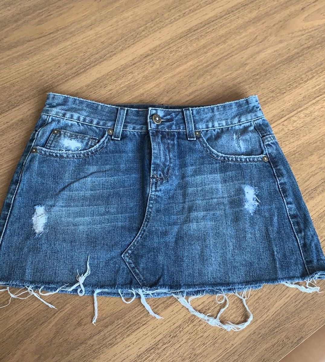 Mini Saia Jeans | Saia Feminina Marcia Mello Nunca Usado 36754589 | enjoei
