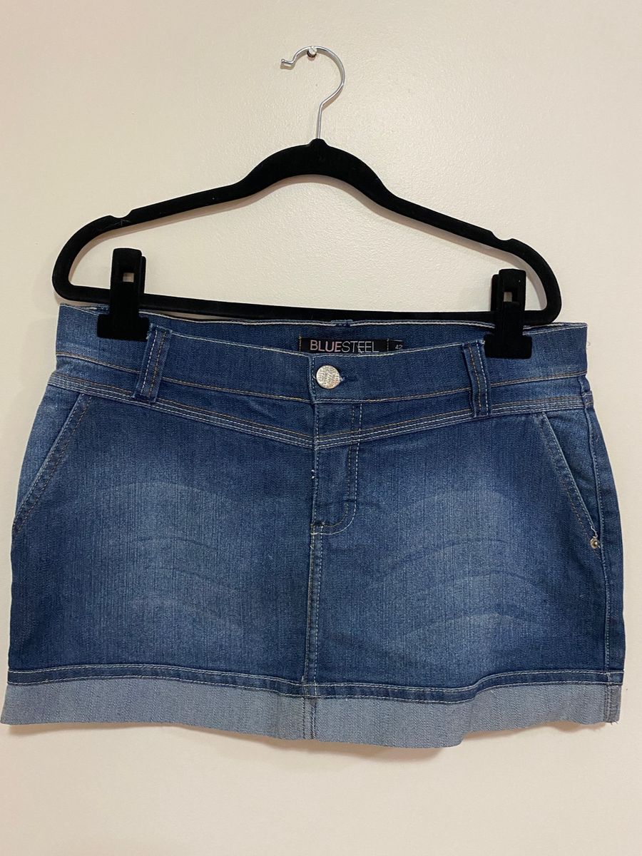 Mini Saia Jens | Saia Feminina Blue Stel Nunca Usado 84818475 | enjoei