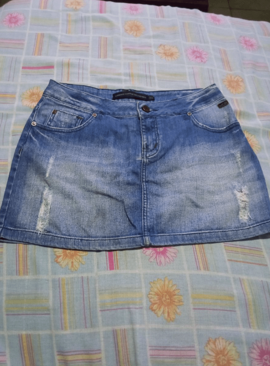 Mini Saia Mcd More Core Division Destroyed, | Calça Feminina Mini Saia ...