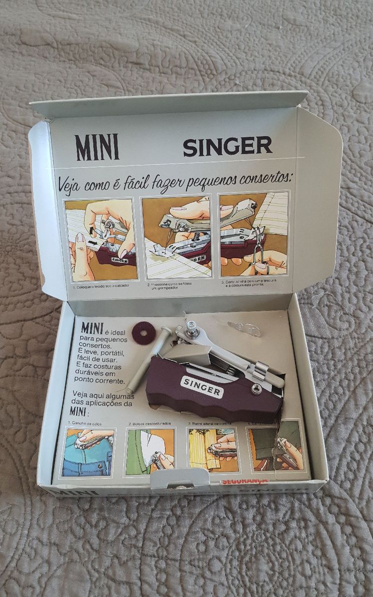 Mini Singer Manual Anos 60 | Produto Vintage e Retro Singer Nunca Usado ...