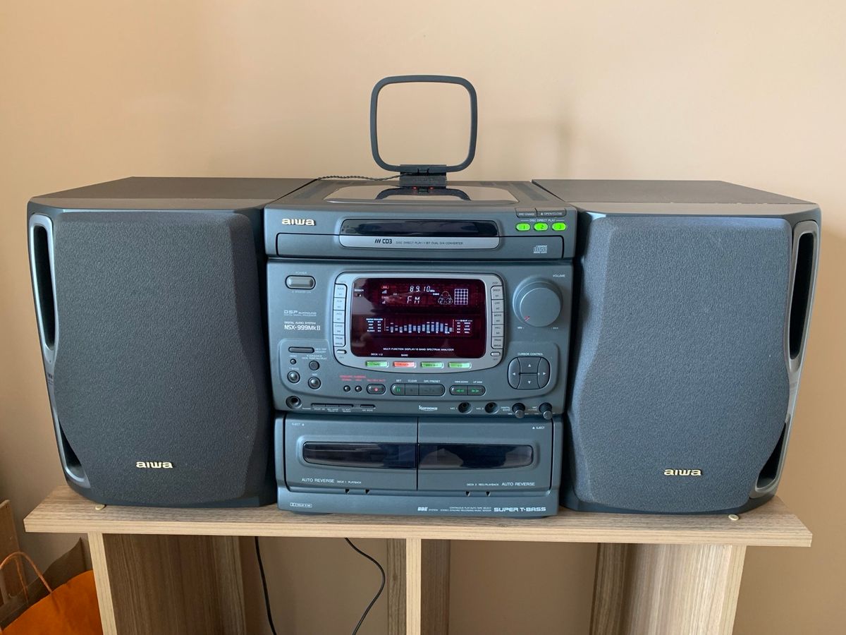 Mini System Aiwa Nsx-999 Mk2 Colecionador | Item de Música Aiwa Usado ...