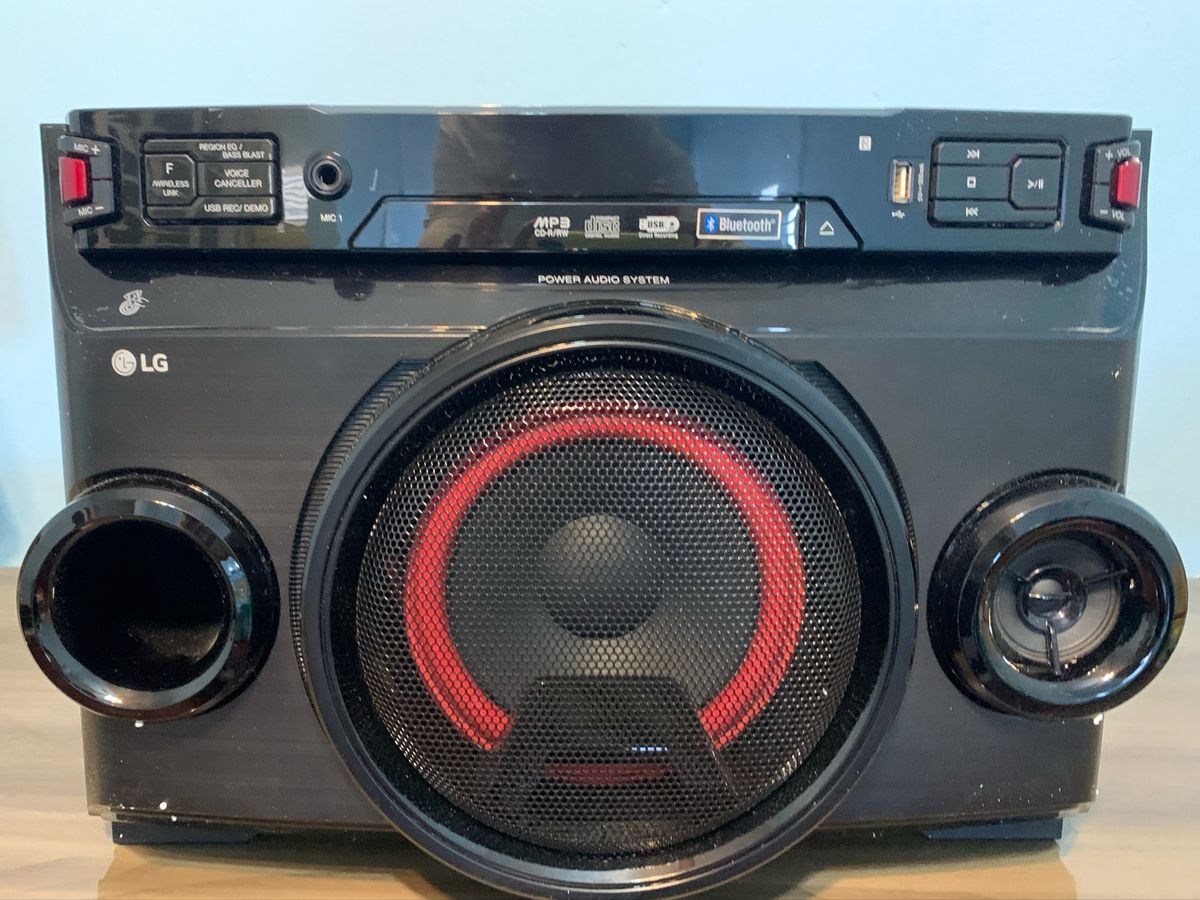 Mini System Lg Om4560 200w Rms Bluetooth Mp3 Usb Seminovo Na Caixa | TV ...