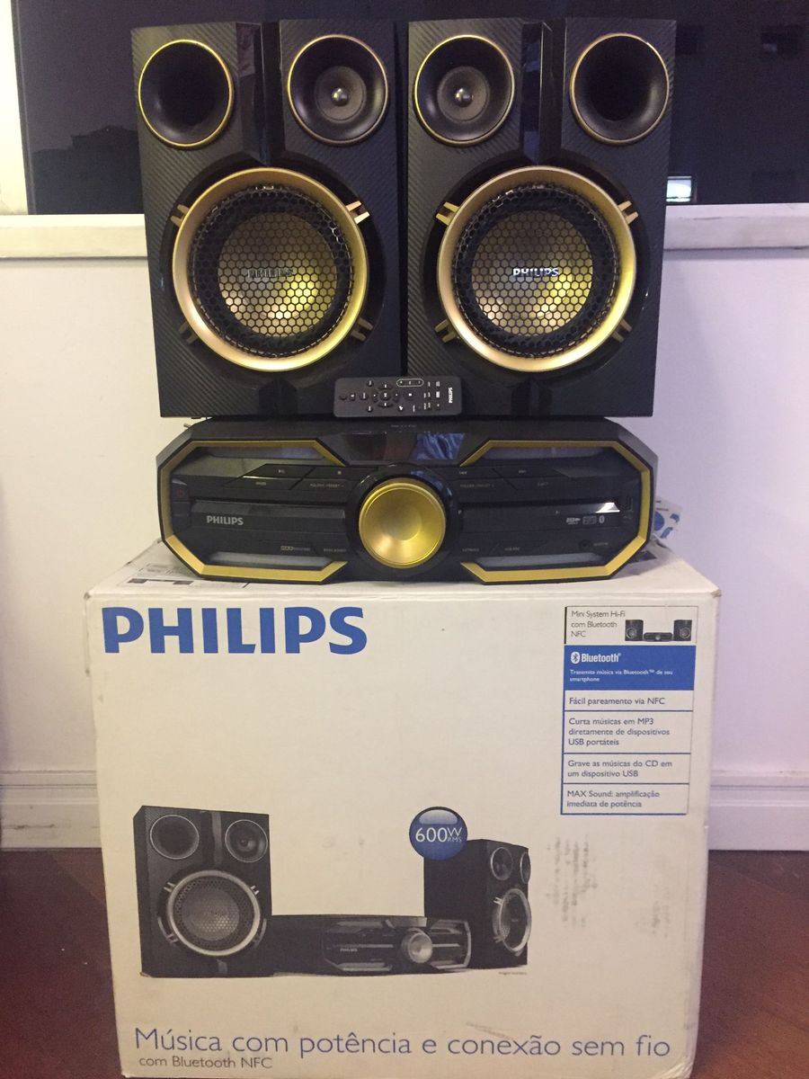 Mini System Philips, 600w Rms, Bluetooth, Nfc, Usb Direct - Fx30x ...