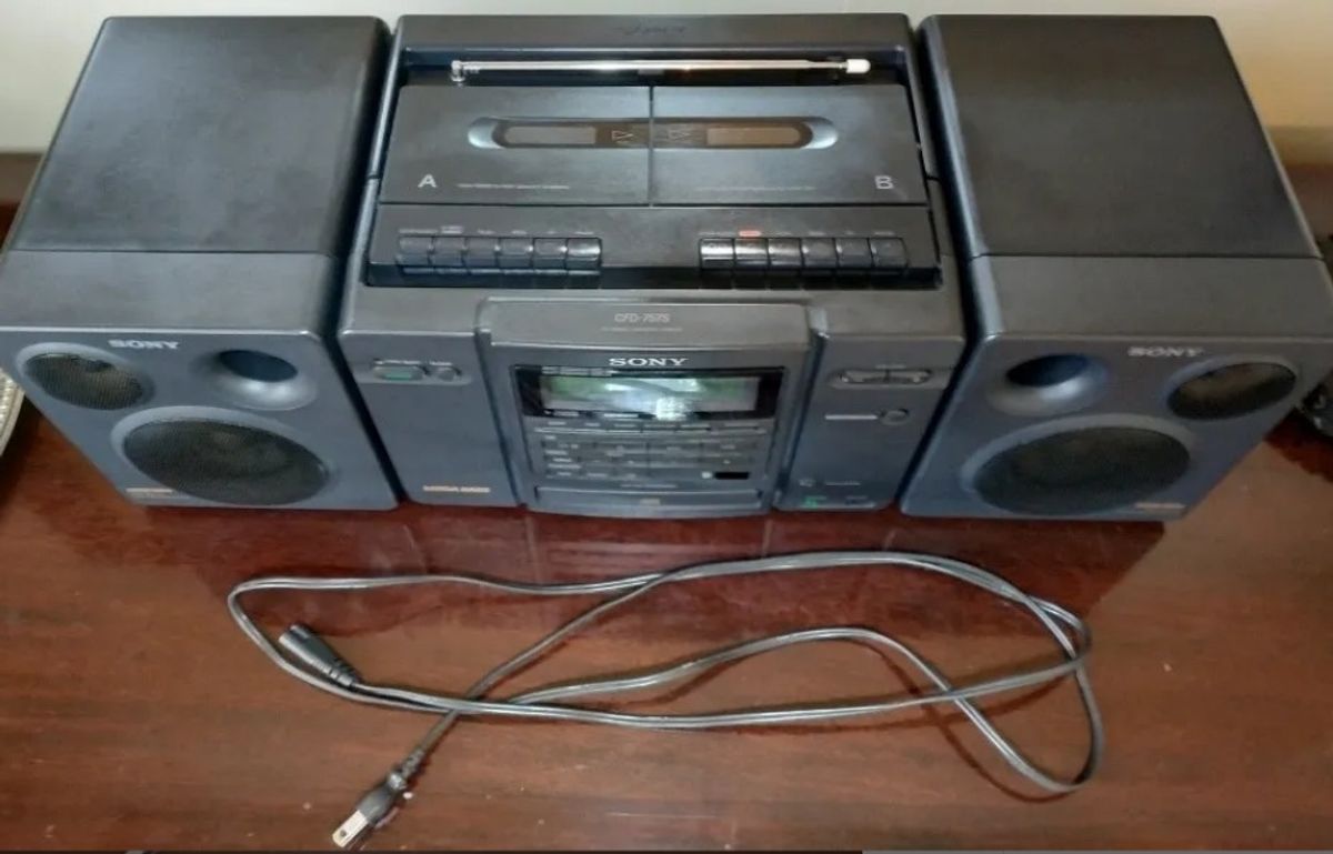 Mini System Radio Sony Mega Bass - Cfd-757s | Item de Música Sony Usado ...
