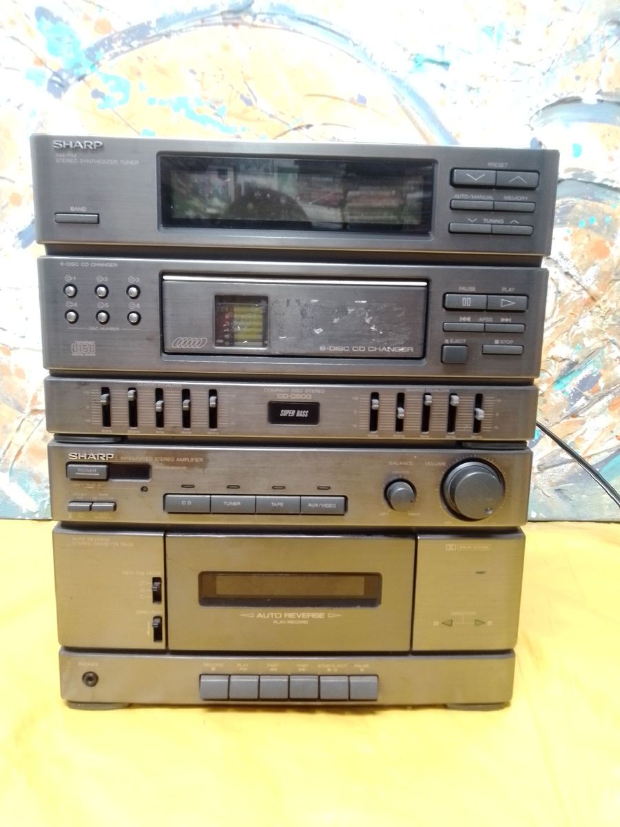 Mini System Sharp (defeito) | Item de Música Sharp Usado 66012388 | enjoei