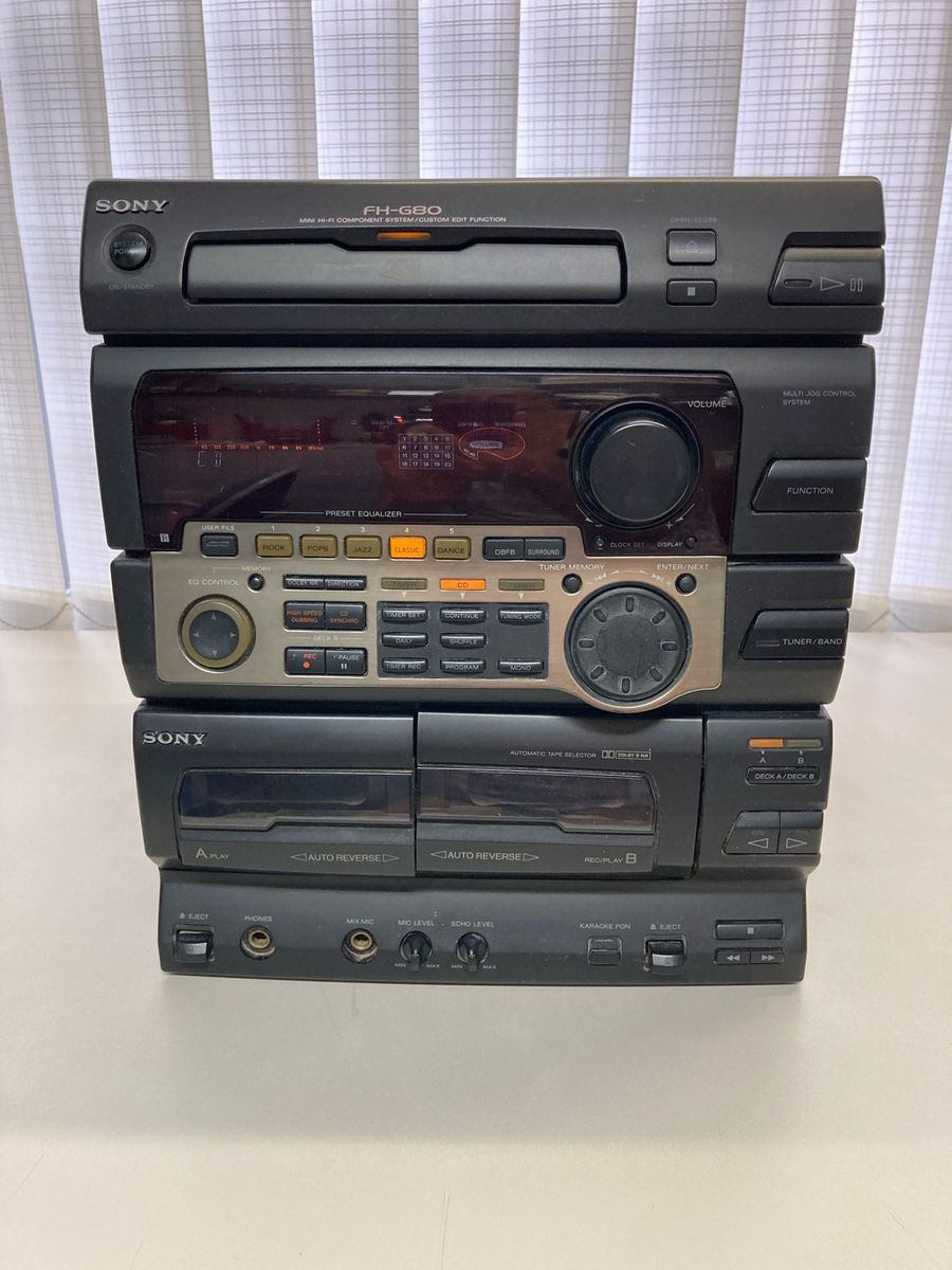 Mini System Sony Fh-g80 | Produto Vintage e Retro Sony Usado 99696784 ...