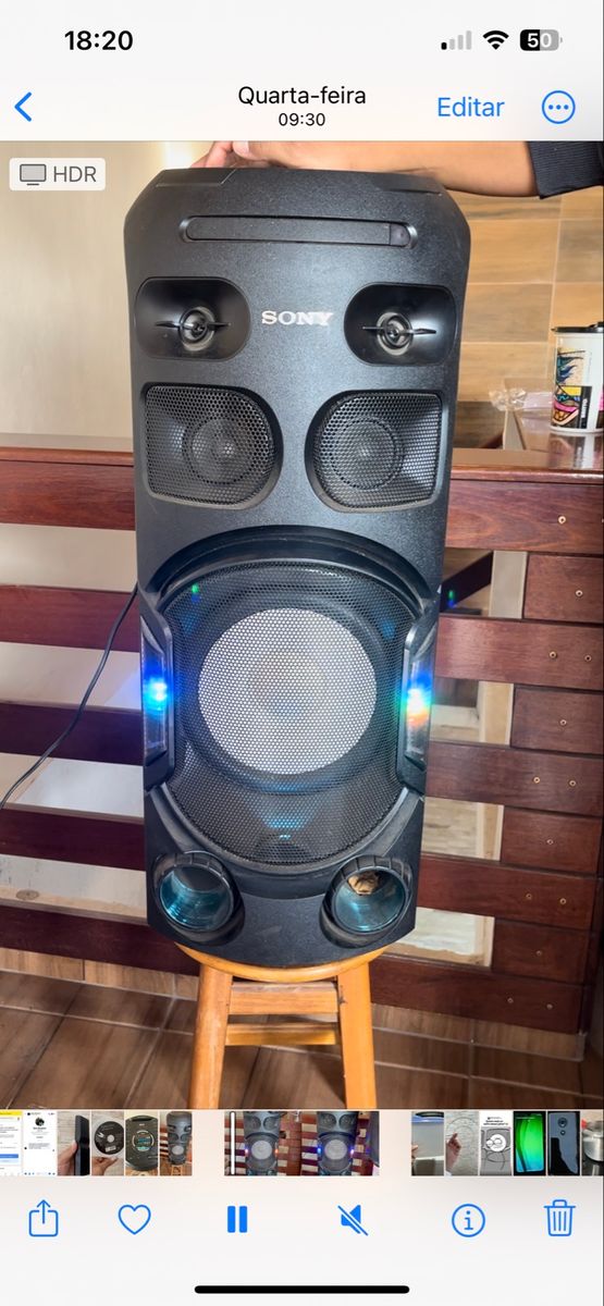 Mini System Sony Mhc-v42d | Item Info & Eletro Sony Usado 108208963 | enjoei