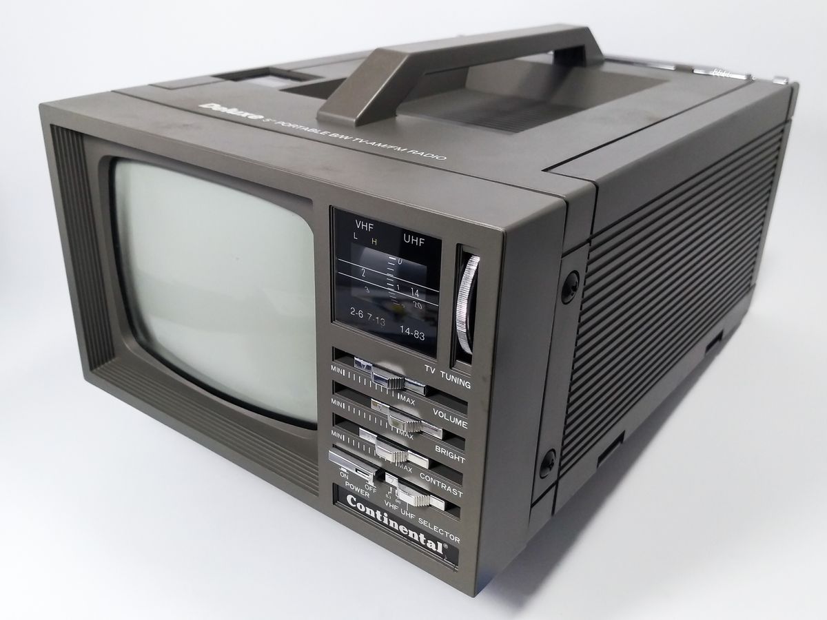 Mini Tv Rádio Portátil Antiga Continental 5" Am Fm | Produto Vintage e ...