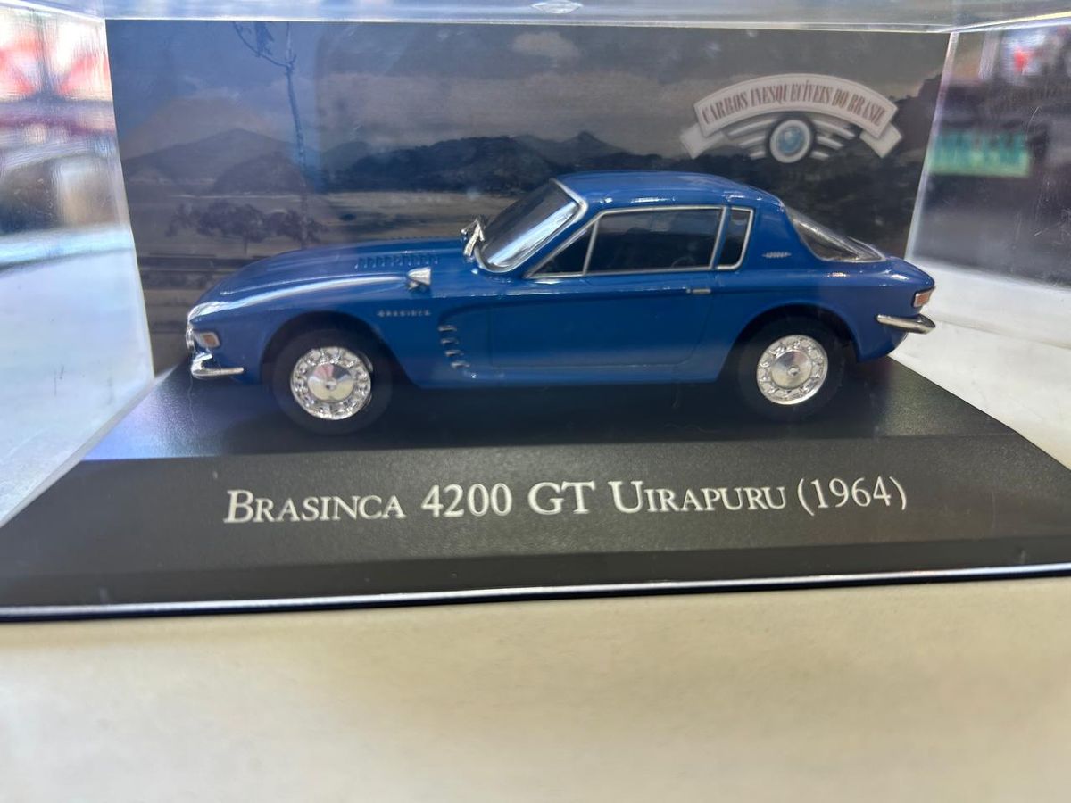 Miniatura 1:43 Brasinca 4200 Gt Uirapuru 1964 Carros Inesquecíveis do ...