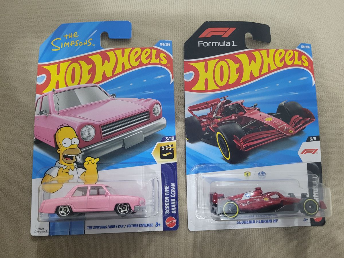 Miniatura Hotwheels Simpsons Family Car + Ferrari F1 | Brinquedo para ...