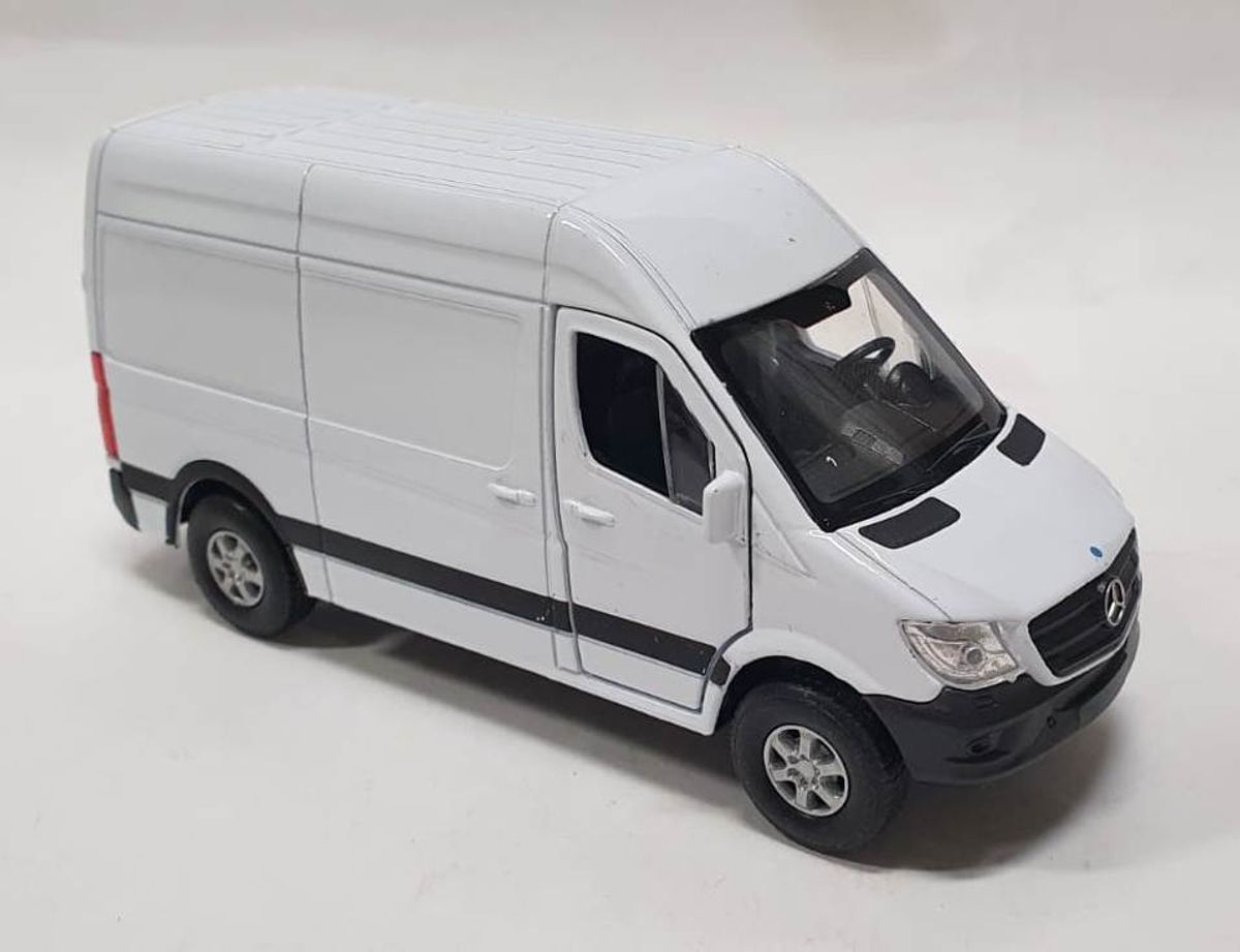 Miniatura Metal 1/50 Mercedes Sprinter 2015 Welly Diecast Van Furgão ...