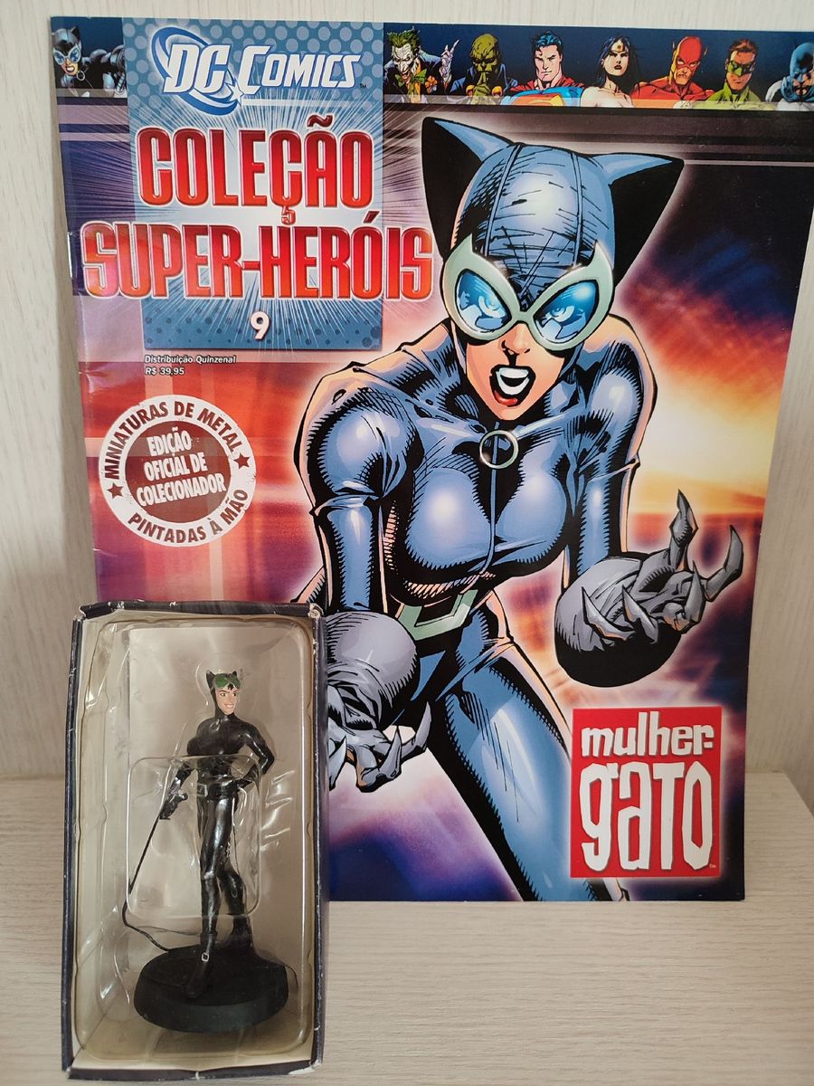 Miniatura Mulher Gato Dc Comics + Revista | Item de Decoração Eagle ...