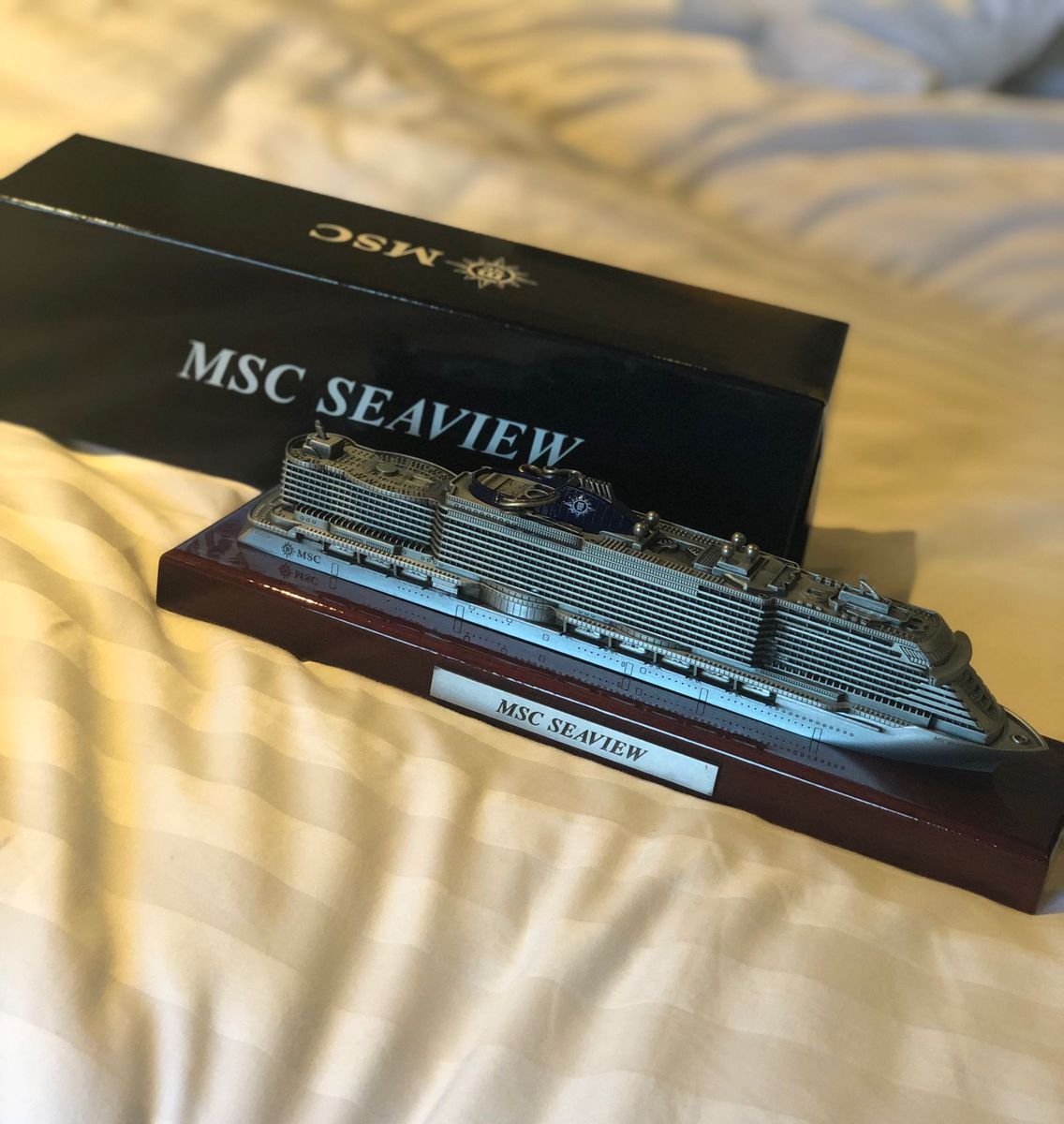 Miniatura Navio Msc Seaview Oficial | Item de Decoração Msc Cruzeiros ...