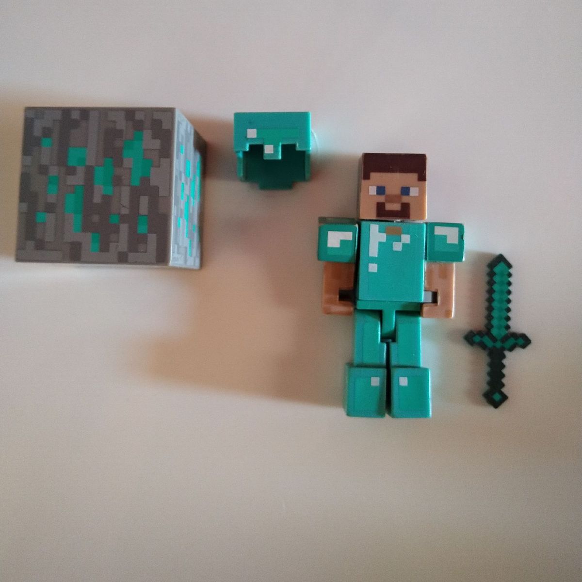 Miniatura Steve Minecraft | Brinquedo para Bebês Minecraft Usado ...