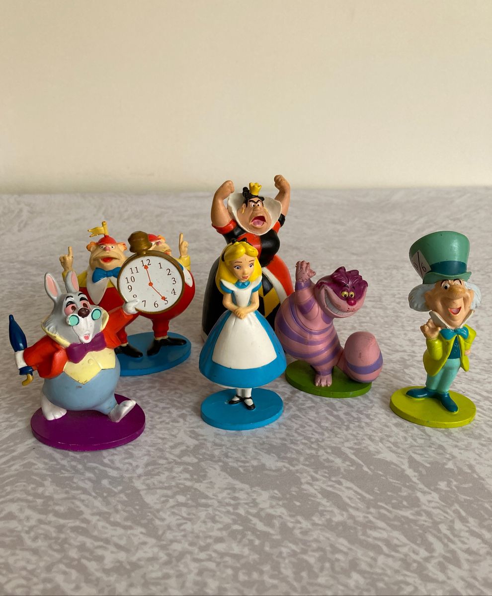 Miniaturas Alice No Pais Das Maravilhas Disney | Brinquedo para Bebês ...