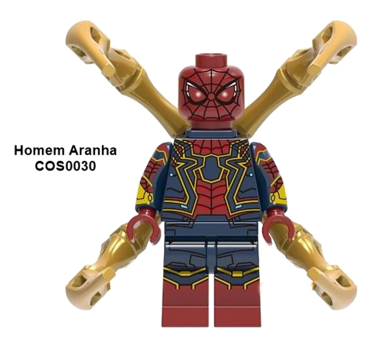 Minifigura Bloco de Montar Homem Aranha Traje Garras Peter Parker ...