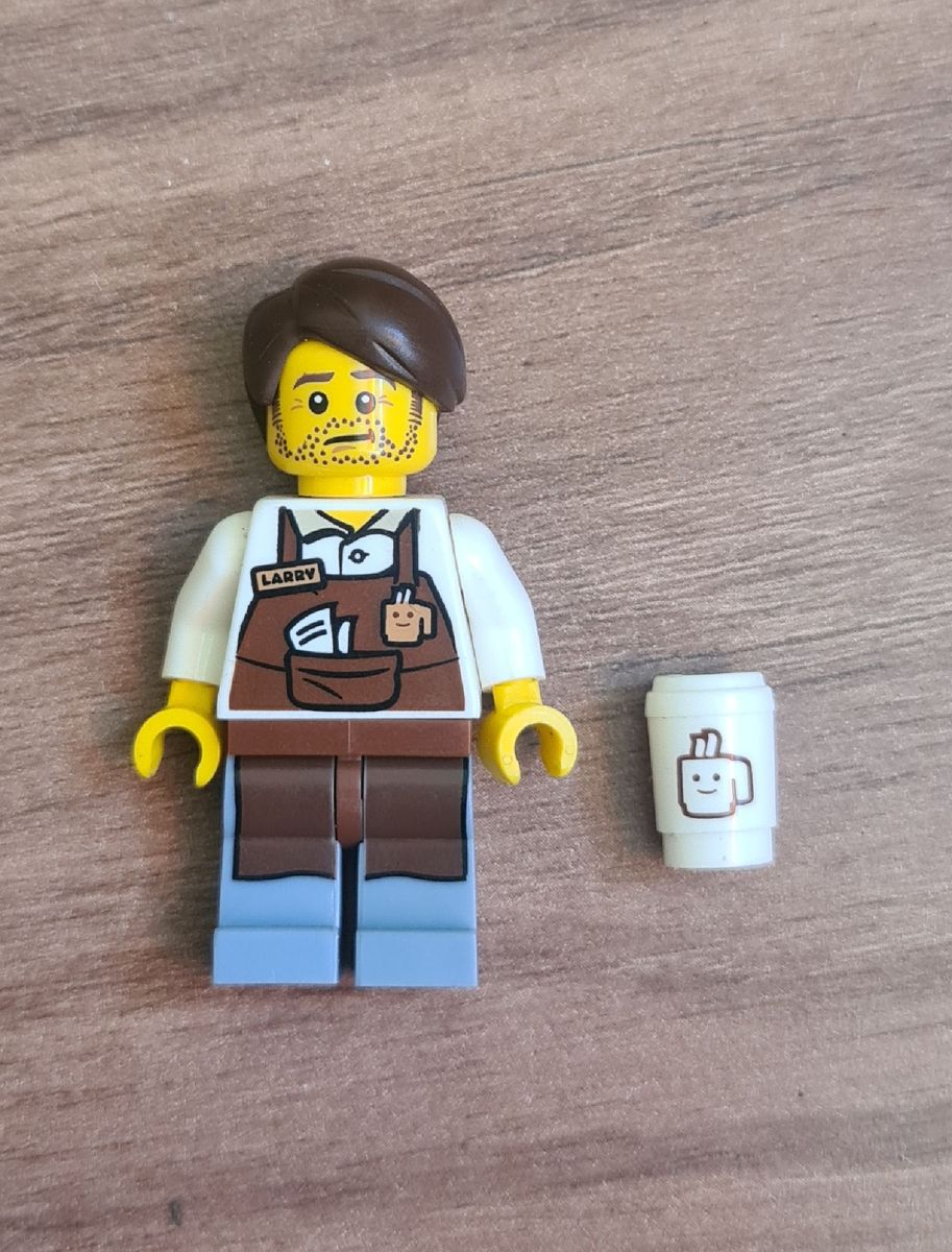 Minifigure Lego Larry The Barista - Uma Aventura Lego - The Lego Movie ...
