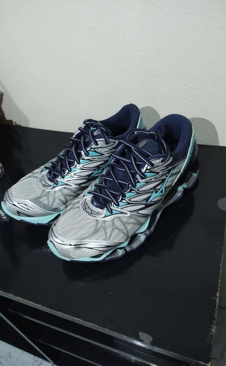 Mizuno Pro 7 Cinza C/azul Bebê | Tênis Masculino Mizuno Usado 90510005 ...
