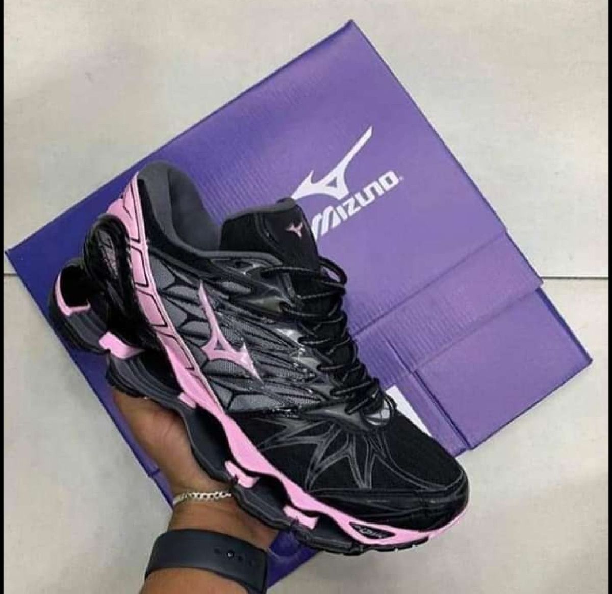 Mizuno Pro 7 Feminino Preto Rosa Novo Número 37 | Tênis Feminino Mizuno ...