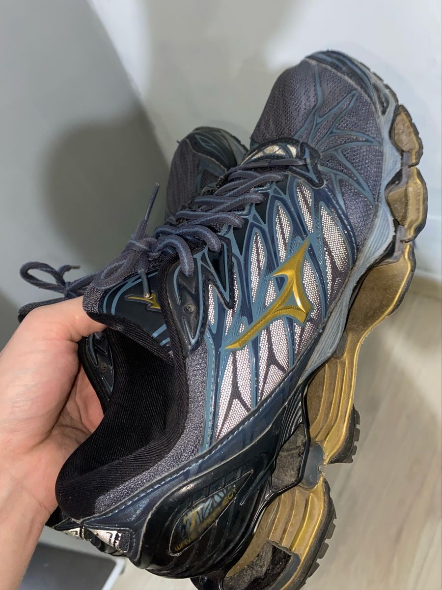 Mizuno Pro7 Cinza e Dourado Original | Tênis Masculino Mizuno Usado ...