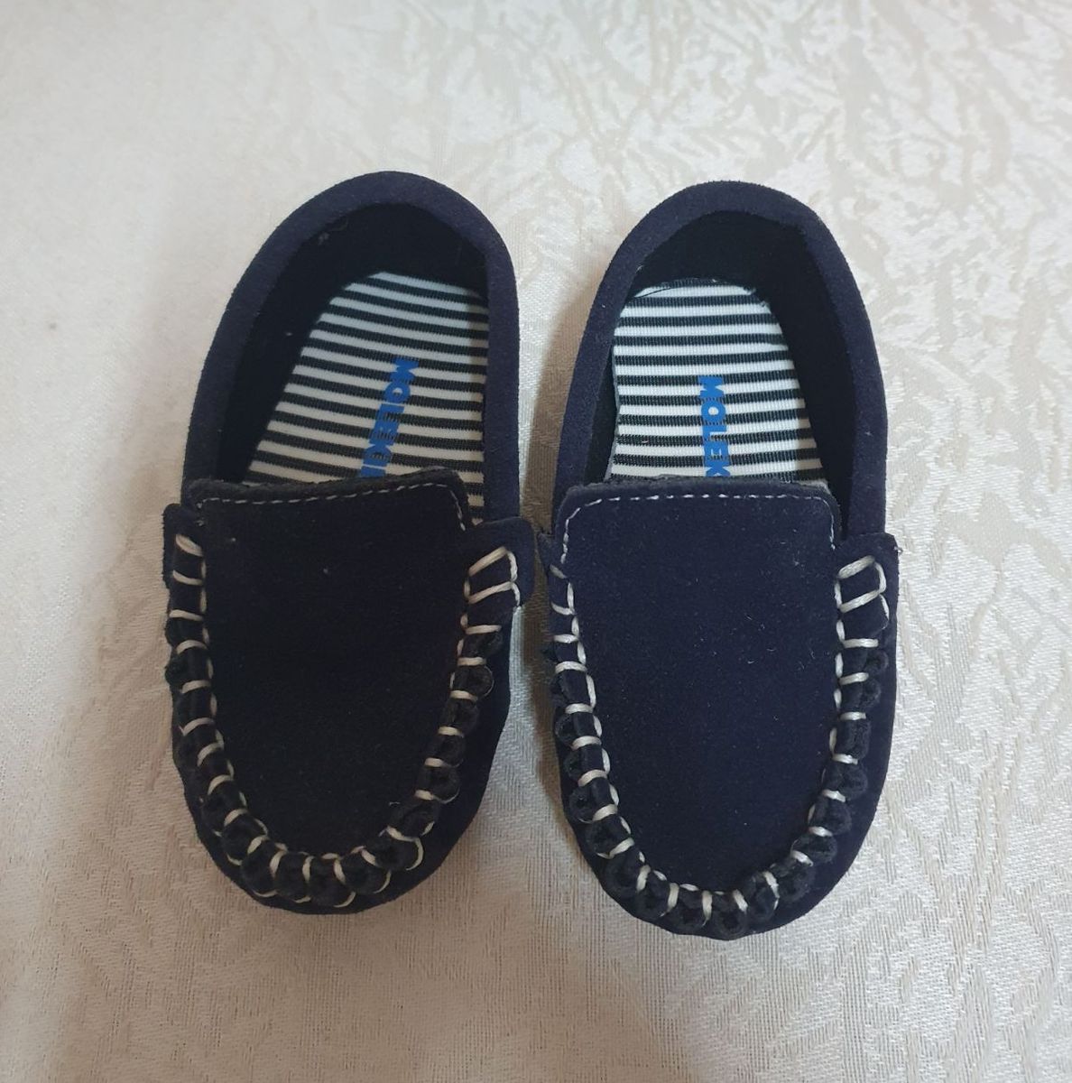 Mocassim Azul Menino | Calçado Infantil para Meninos Molekinho Nunca ...
