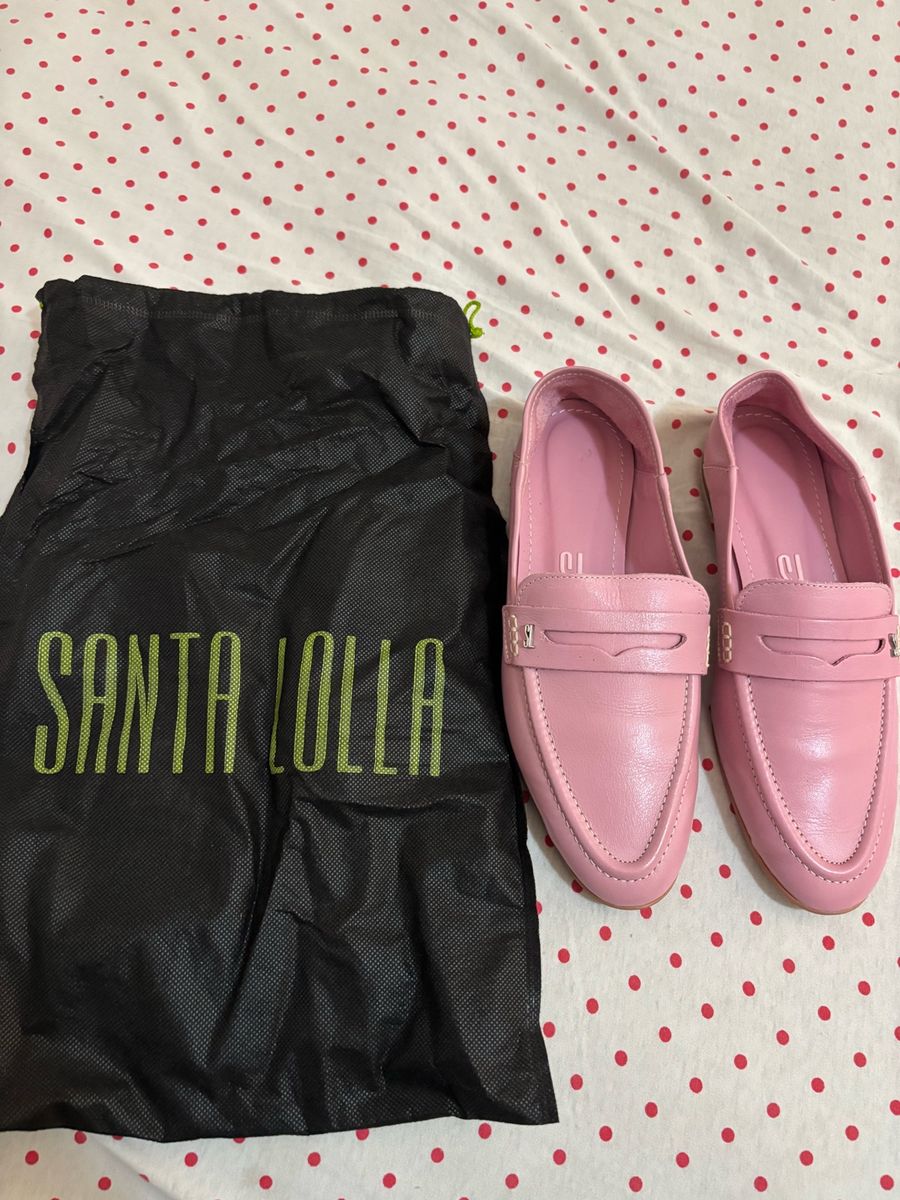 Mocassim Santa Lolla Rosa 35 | Sapato Feminino Santa Lolla Usado ...
