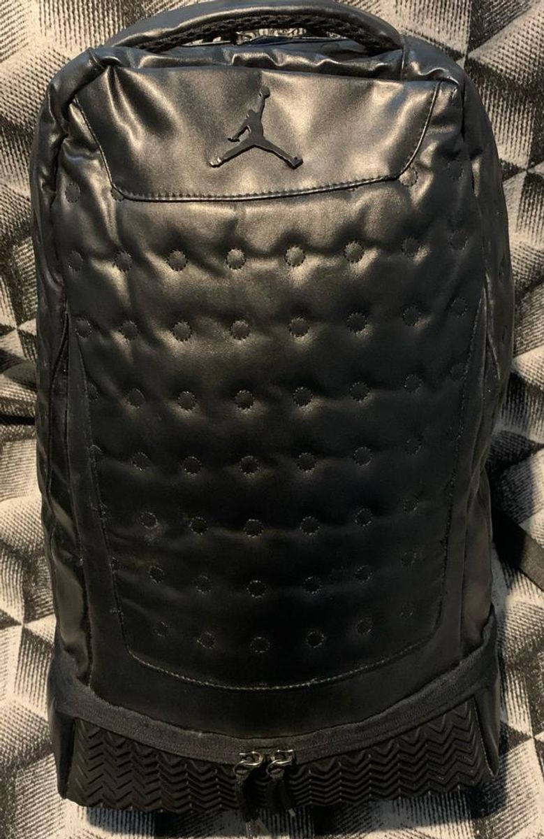 Mochila Air Jordan 13 Logo Jumpman Black 100% Original | Bolsa ...