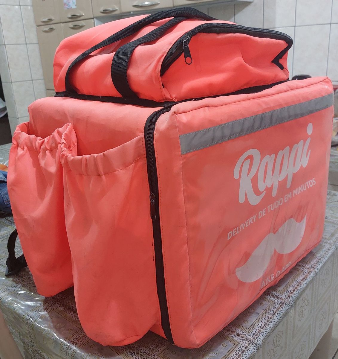 Mochila Bag Entregador Rappi e Ifood | Mochila Feminina Rappi Usado ...