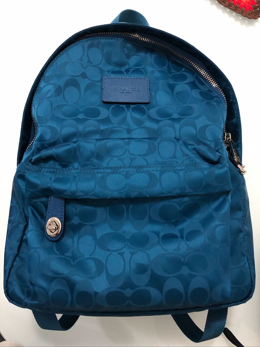 Mochila Coach Azul | Mochila Feminina Coach Usado 33432904 | enjoei