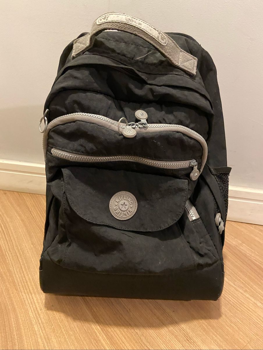 Mochila de Rodinha Kipling Preta - Possui Avaria Na Alça | Mochila ...