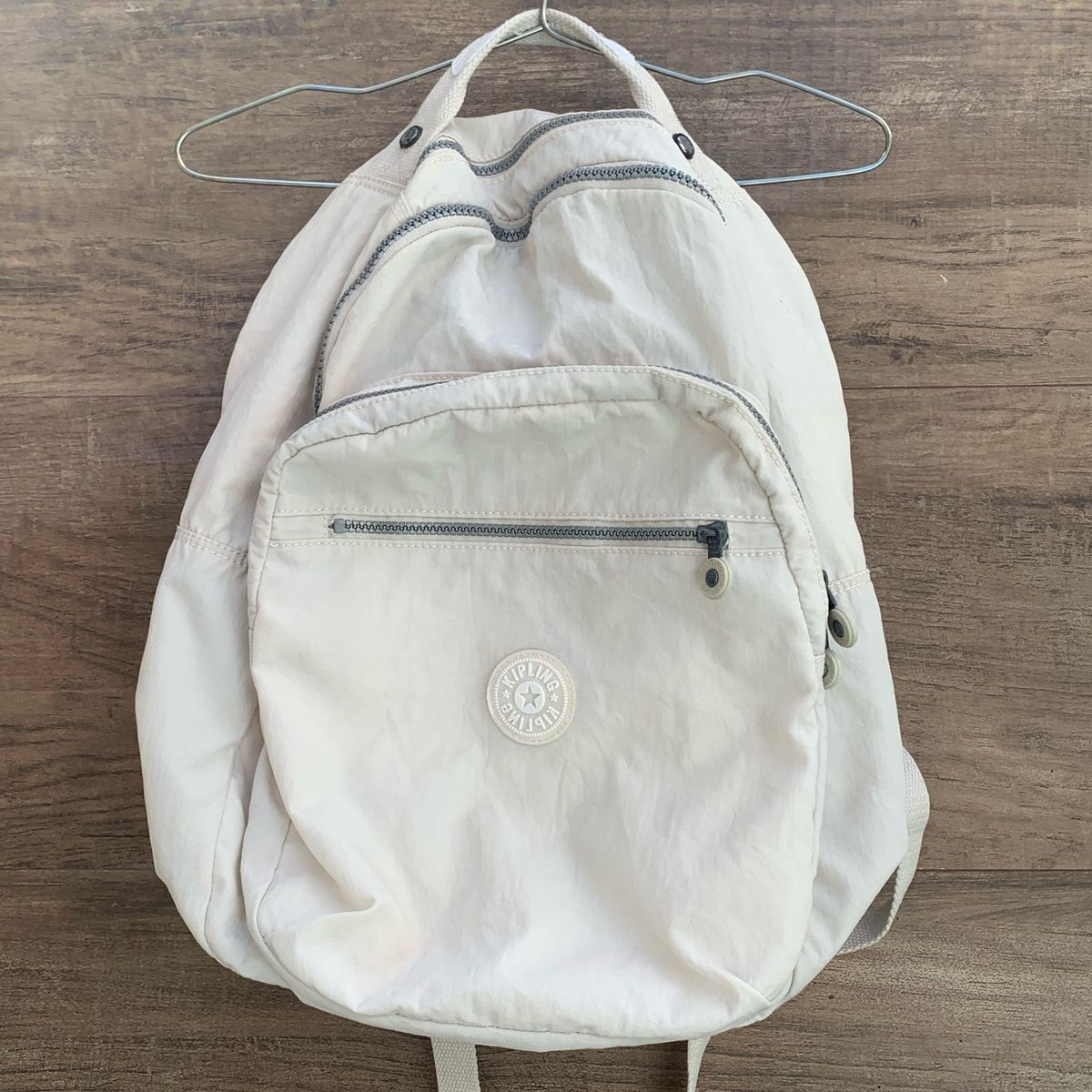 Mochila Kipling Branca/off White Original Leia a Descrição | Mochila ...