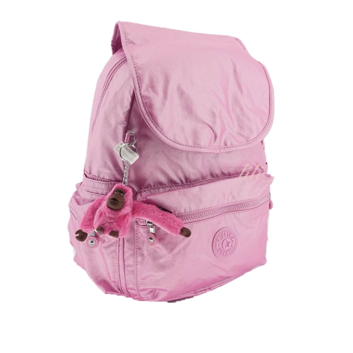 Mochila Kipling Ezra Prom Pink Metálica | Mochila Feminina Kipling ...