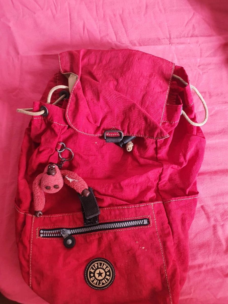 Mochila Kipling Old School Vermelha | Mochila Feminina Kipling Usado ...