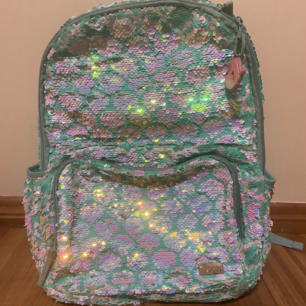 Mochila Puket Sereia Paete Muda de Cor | Item Infantil Puket Usado ...