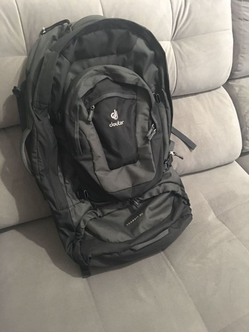 Mochila Quantum 70+10l - Preta - Deuter | Roupa Esportiva Masculino Deuter Usado 24481058 | enjoei