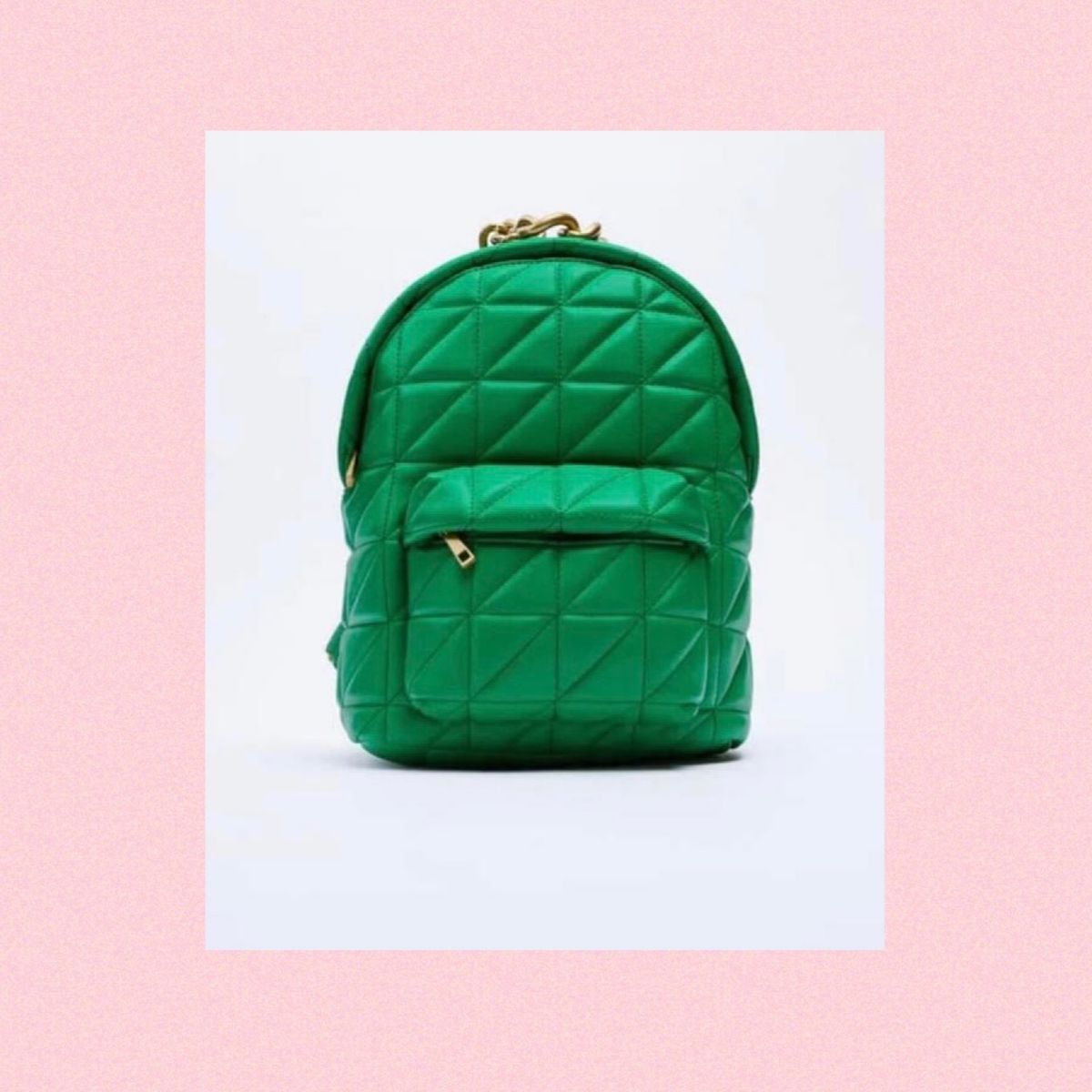 Mochila Zara Verde | Mochila Feminina Zara Nunca Usado 78933317 | enjoei