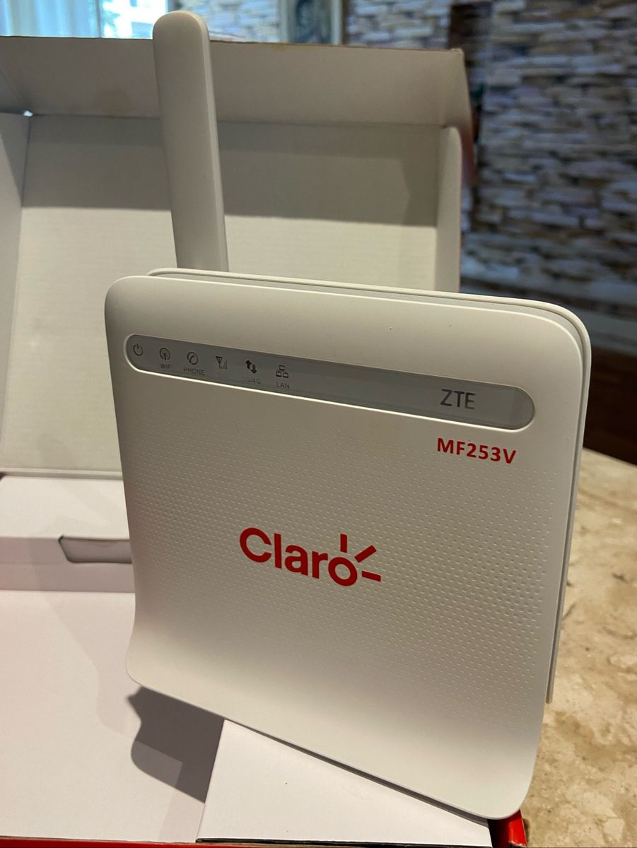 Modem Roteador Wifi Zte Mf253v Claro 4g Desbloqueado | Item Info & Eletro Zte Nunca Usado ...