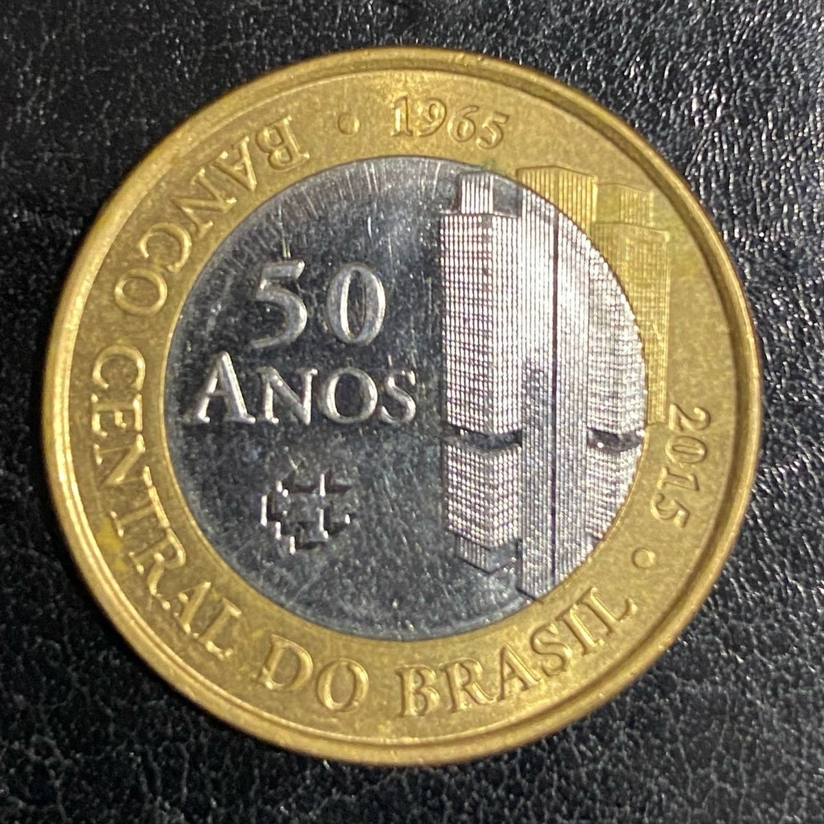 Moeda 1 Real Edição Comemorativa Dos 50 Anos do Banco Central | Item ...