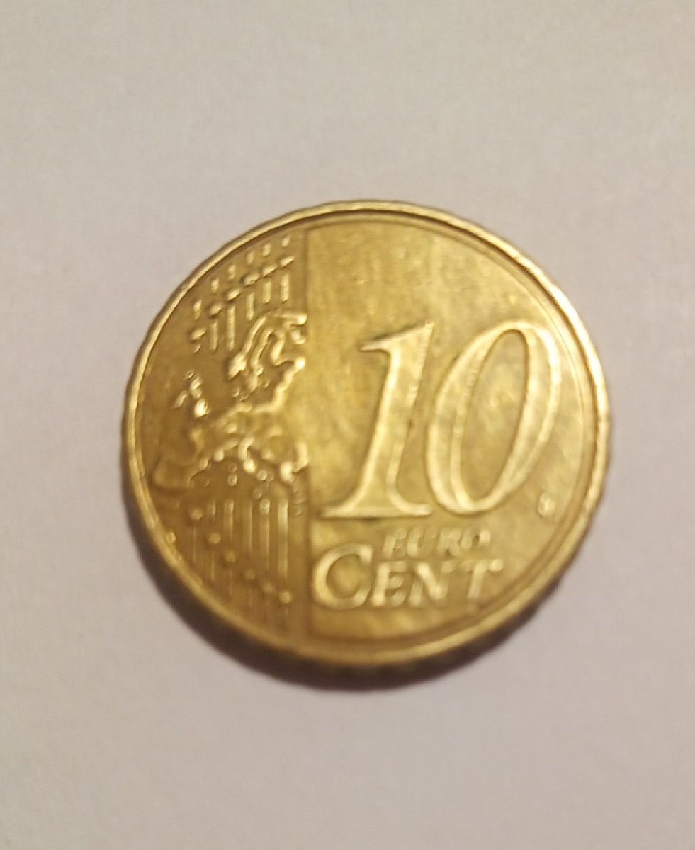 Moeda 10 Cent Euro Produto Vintage E Retro Usado 80158277 Enjoei
