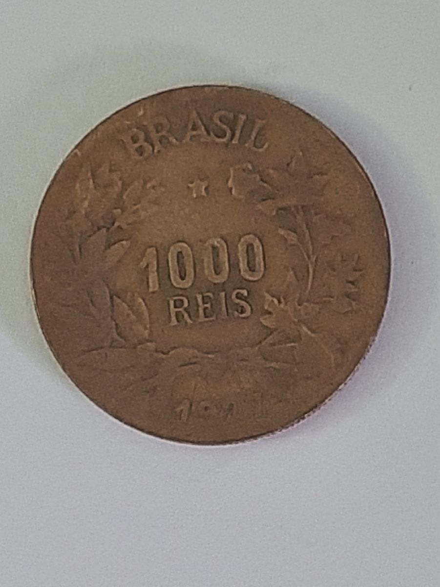 Moeda 1000 Reis 1927 | Produto Vintage e Retro Nacional Usado 65345694 ...