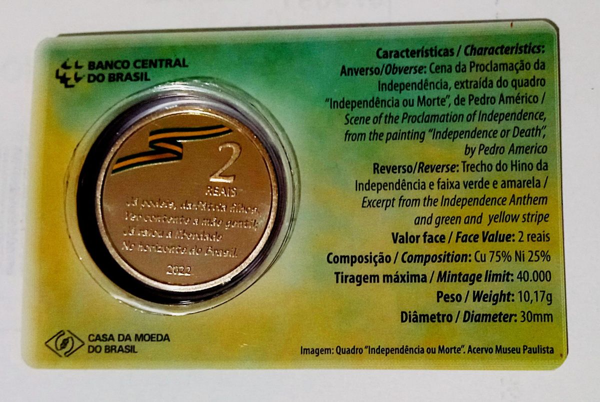 Moeda 2 Reais Bi Centenário do Brasil | Cacareco Nunca Usado 78127610 ...
