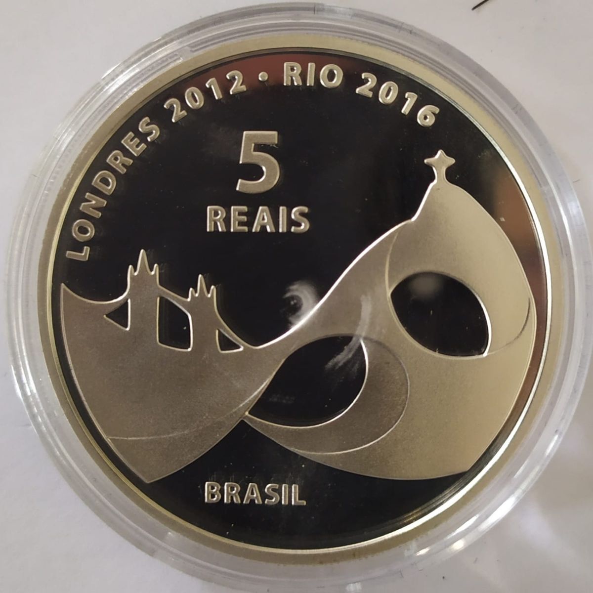 Moeda 5 Reais de Prata Comemorativa Entrega da Bandeira 2012 | Produto ...