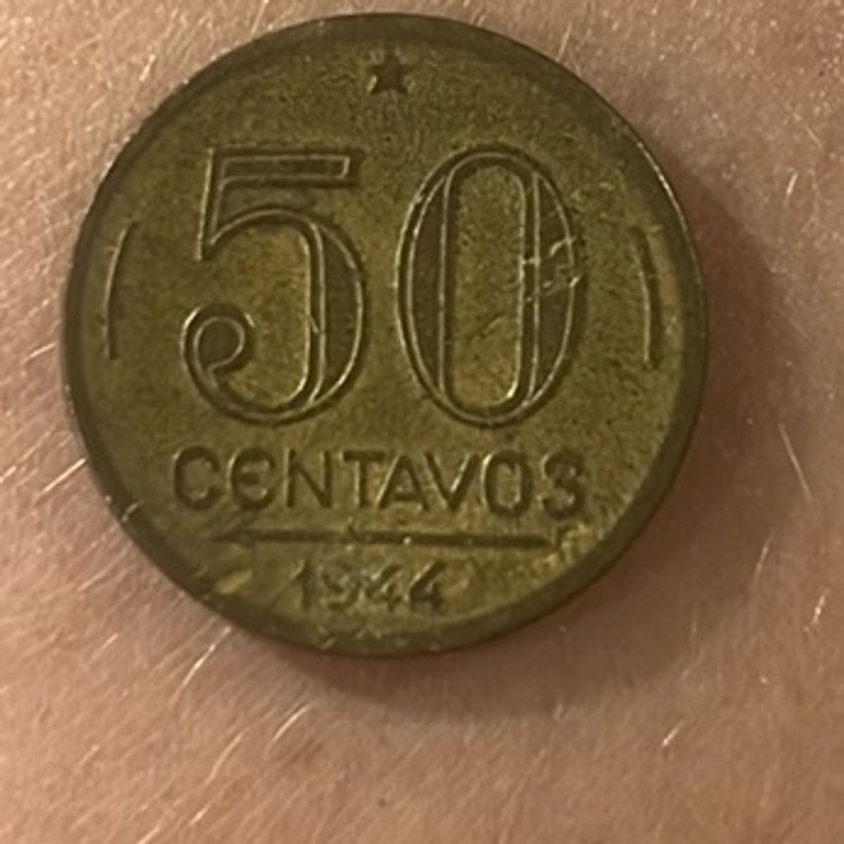 Moeda Antiga 50 Centavos de 1944 | Produto Vintage e Retro Moeda Usado 100096765 | enjoei