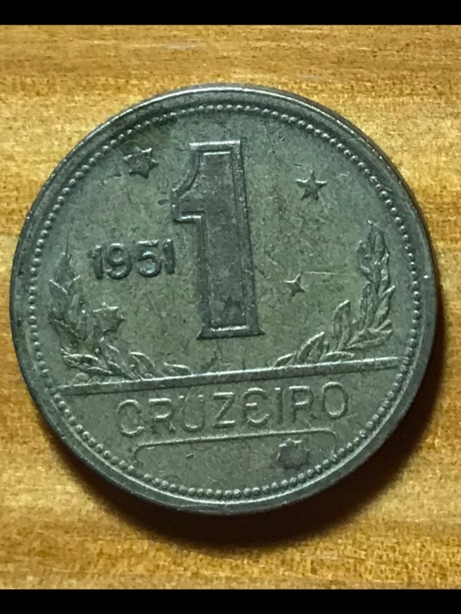 Moeda de 1 Cruzeiro 1951 | Produto Masculino Moeda Brasileira Usado ...