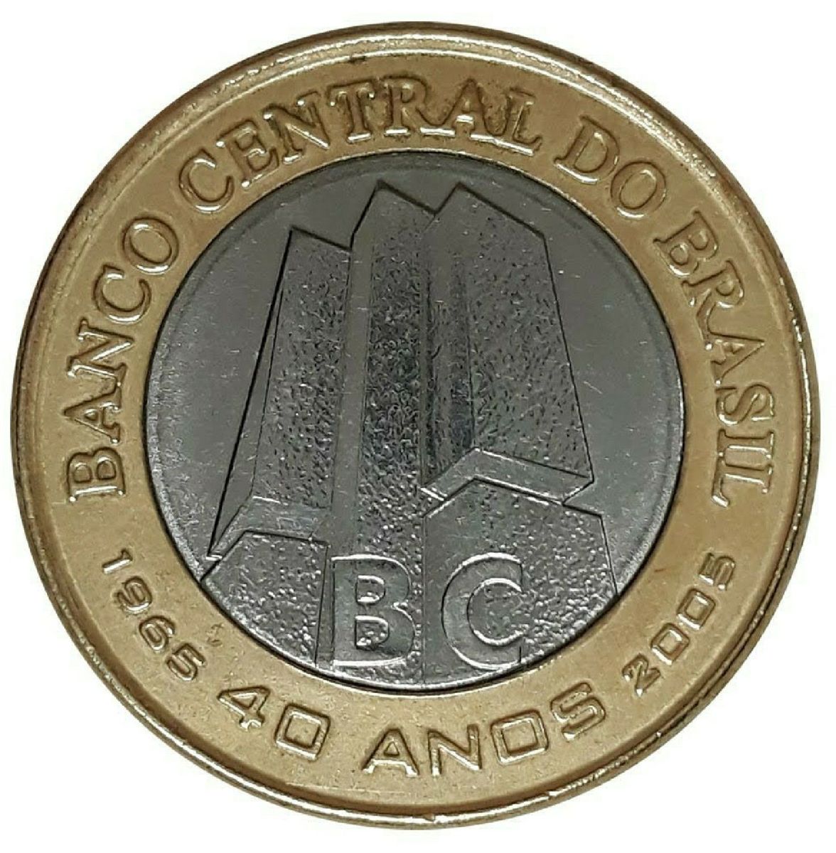Moeda de 1 Real Comemorativa 40 Anos do Banco Central | Produto Vintage ... Moeda de 1 Real Comemorativa 40 Anos do Banco Central | Produto Vintage ...