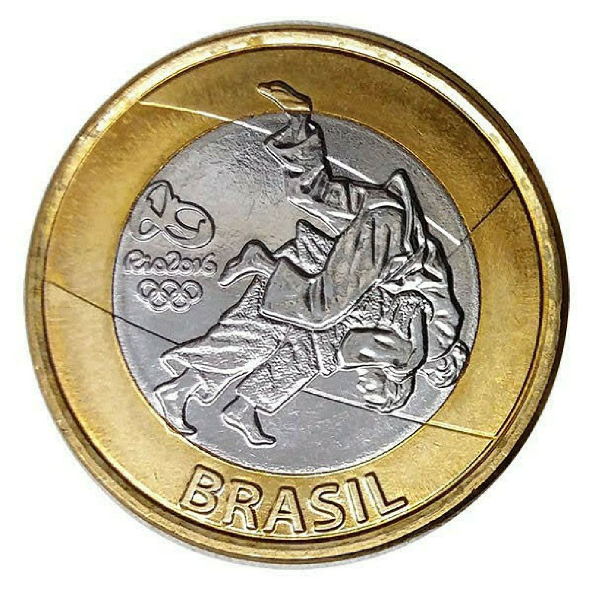 Moeda de 1 Real Comemorativa Das Olimpíadas Rio 2016/judô | Produto ...