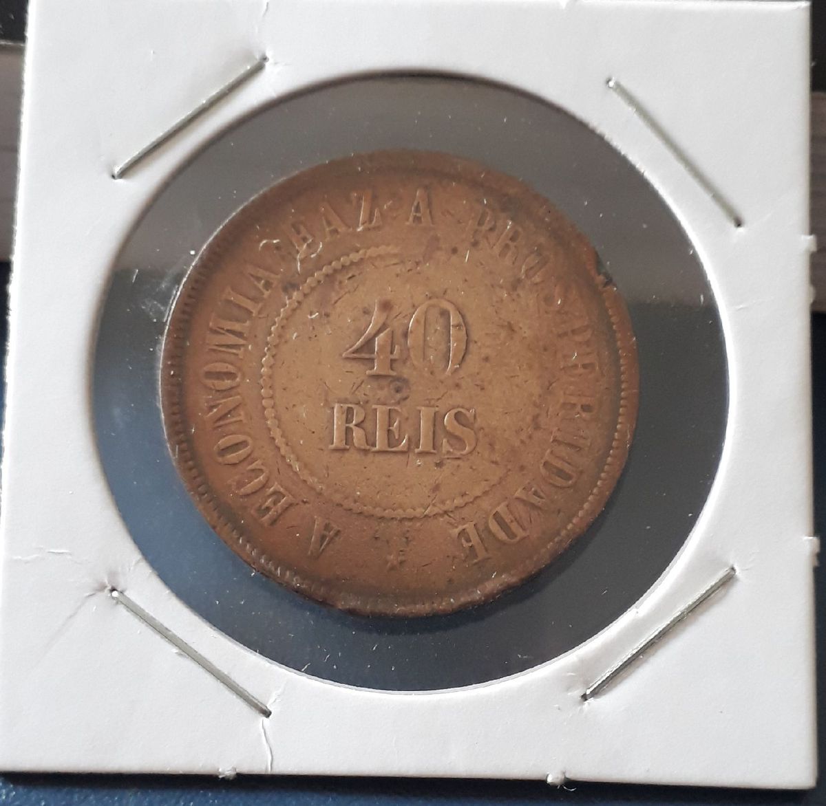 Moeda de 40 Reis de 1907 | Produto Vintage e Retro Usado 61081703 | enjoei